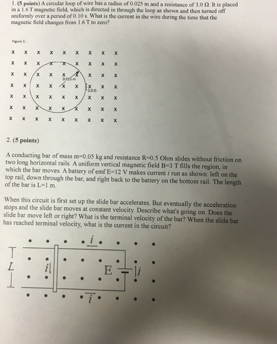 Solved A circular loop of wire has a radius of 0.025 m and a | Chegg.com