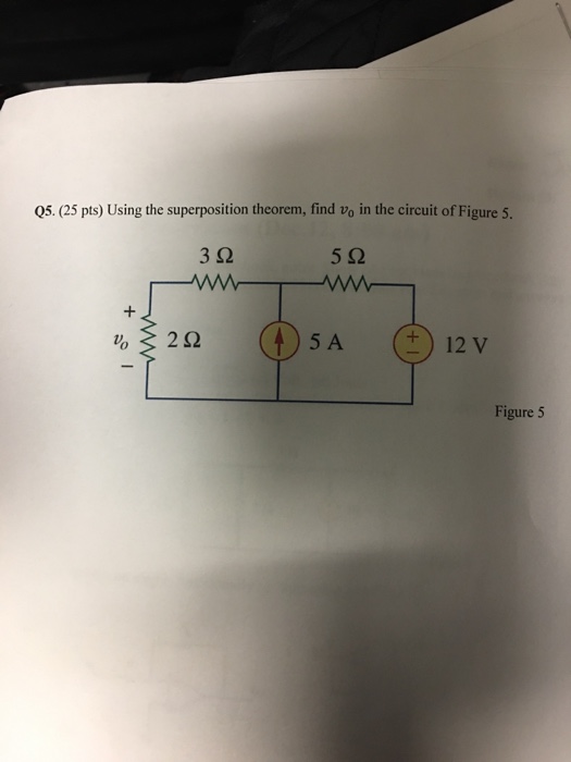 Solved Using the superposition theorem, find v_0 in the | Chegg.com