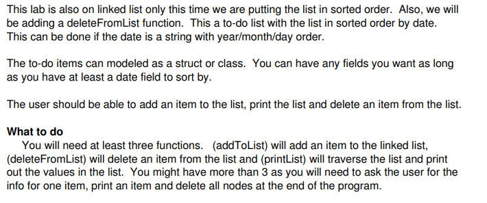 Solved This Lab Is Also On Linked List Only This Time We Are