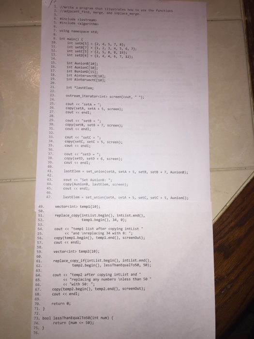 Solved: For The C++ Code Provided , Add Detailed Documenta... | Chegg.com