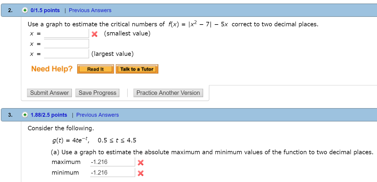 Solved Use a graph to estimate the critical numbers of f(x) | Chegg.com