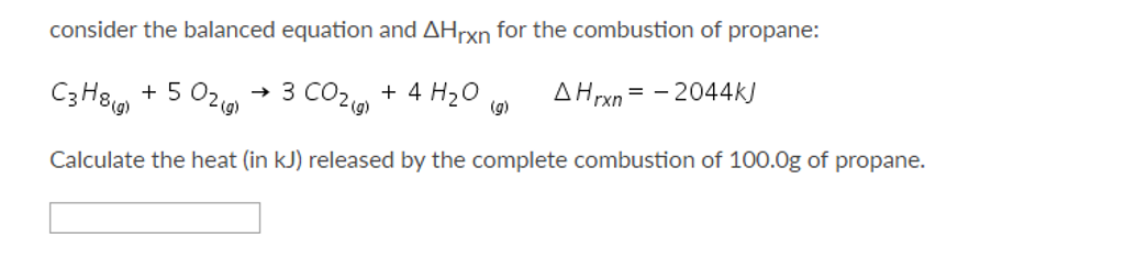 Solved Consider the balanced equation and delta H_rxn for | Chegg.com