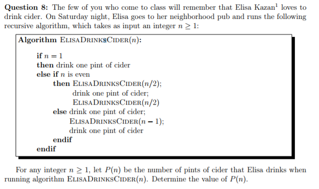Solved Question 8: The few of you who come to class wil | Chegg.com