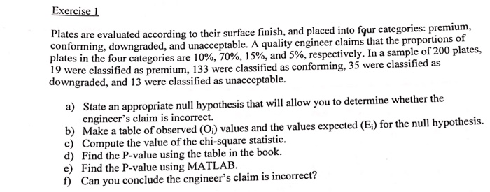 Solved Plates are evaluated according to their surface | Chegg.com