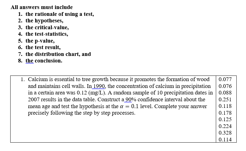 Solved All answers must include 1. the rationale of using a | Chegg.com