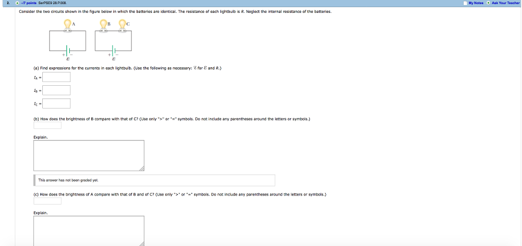 Solved Consider the two circuits in the figure below in | Chegg.com