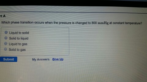 Solved A sample of the substance in this phase diagram is | Chegg.com
