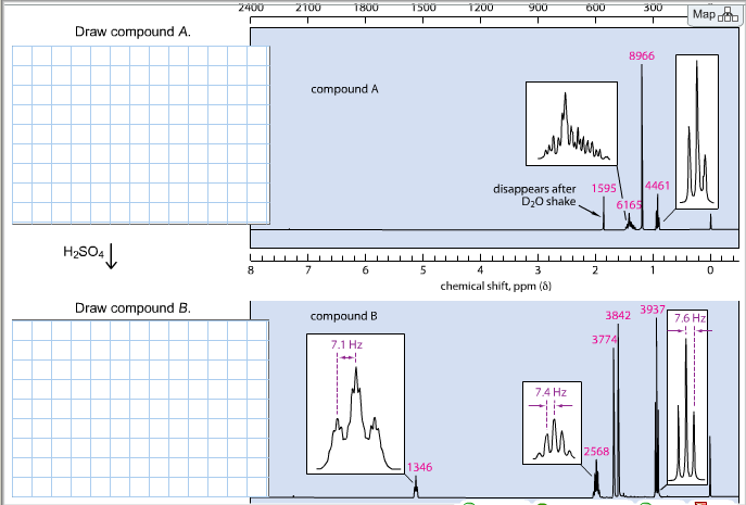 Solved A compound A has a strong, broad IR absorption at | Chegg.com