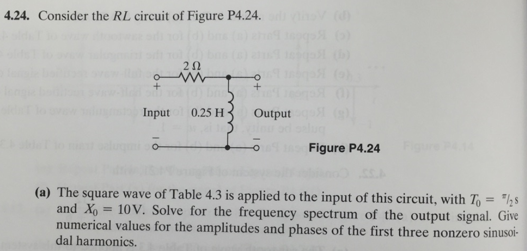 Solved Consider the RL circuit of Figure P4.24. The square | Chegg.com