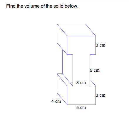 Solved find the volume of the solid below. | Chegg.com