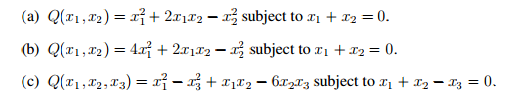 Solved Determine the definiteness of the following | Chegg.com