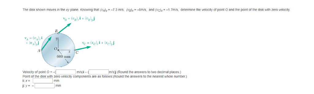 Solved The disk shown moves in the xy plane. Knowing that | Chegg.com Solved The disk shown moves in the xy plane. Knowing that | Chegg.com