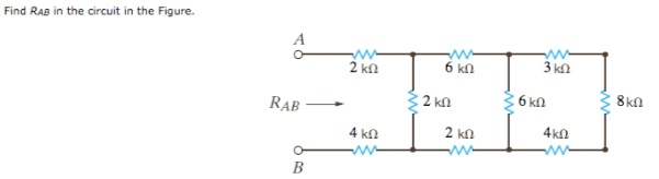 Solved Find RAB in the circuit in the Figure. | Chegg.com
