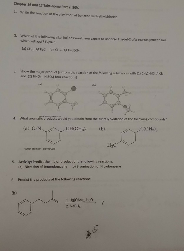Solved Chapter 16 and 17 Take-home Part 2: 50% 1. Write the | Chegg.com