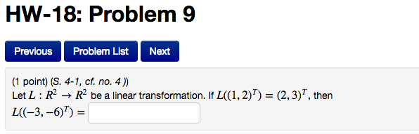Solved Let L: R^2 rightarrow R^2 be a linear transformation. | Chegg.com Solved Let L: R^2 rightarrow R^2 be a linear transformation. | Chegg.com