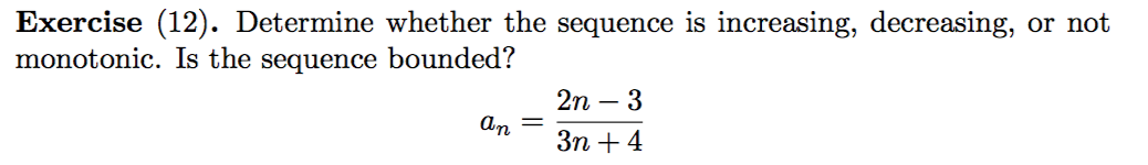 Solved Determine whether the sequence is increasing, | Chegg.com