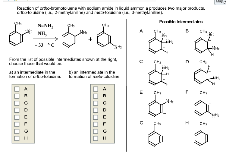 Solved From the list of possible intermediates show at the | Chegg.com