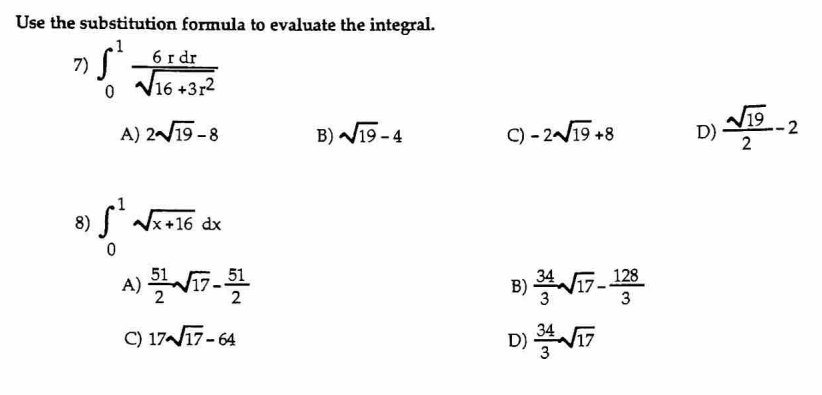 Integration By Substitution Formula