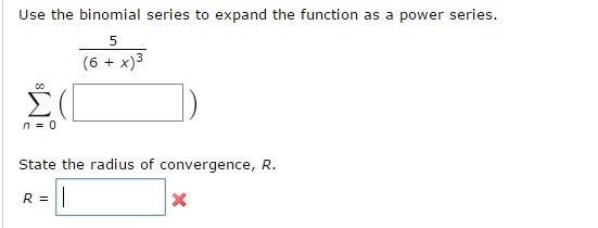 Solved Use the binomial series to expand the function as a | Chegg.com