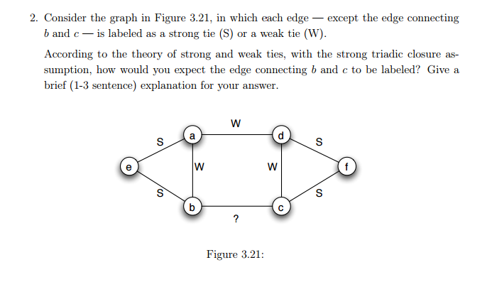 Consider the graph in Figure 3.21, in which each edge | Chegg.com