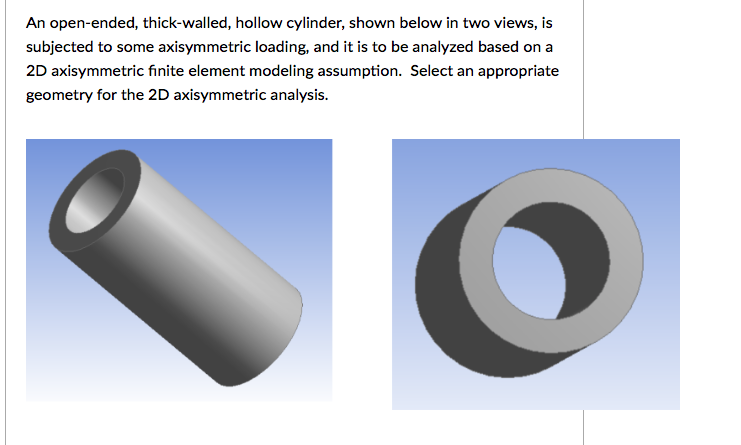 Solved An open-ended, thick walled, hollow cylinder, shown | Chegg.com