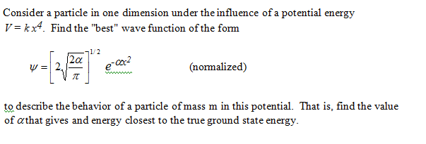 Consider a particle in one dimension under the | Chegg.com