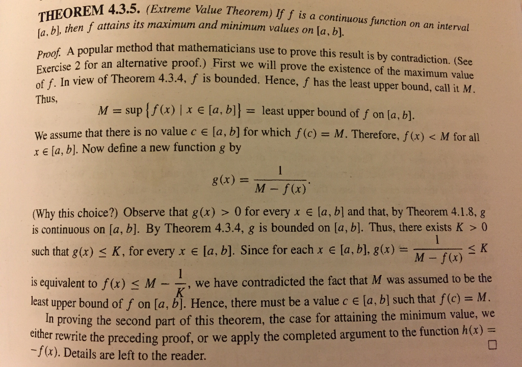 Solved Mastery Problem. Prove, without using the EVT, that | Chegg.com