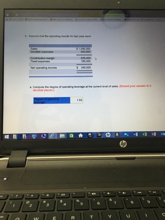 Solved Problem 5-23 Basics of CVP Analysis LO5-1, LO5 3, | Chegg.com