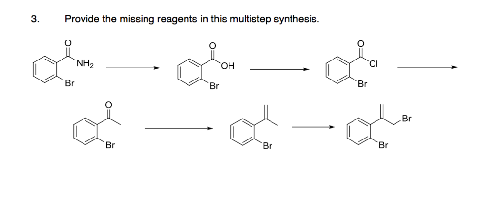 Solved Provide the missing reagents in this multistep | Chegg.com