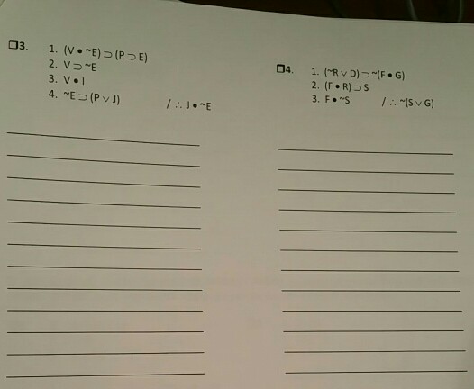 Solved Symbolic Logic Using The 18 Rules Of Inference But 