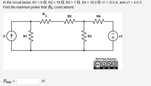 Solved in the circuit below, R1 9 Ω, R2 = 18 Ω, R3 = 7 Ω, R4 | Chegg.com