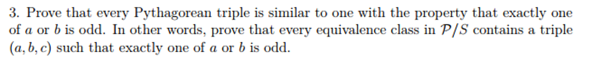 Solved Prove that every Pythagorean triple is similar to one | Chegg.com