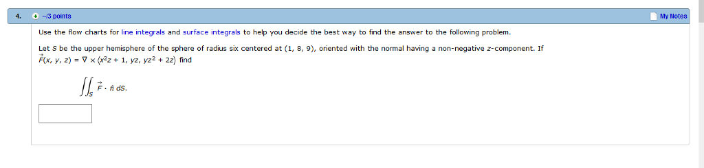 Solved 4.+ -13 points My Notes Use the flow charts for line | Chegg.com