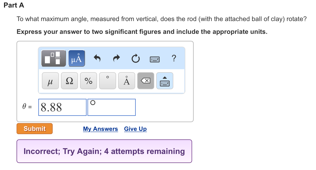 Solved A 80 g , 40-cm-long rod hangs vertically on a | Chegg.com