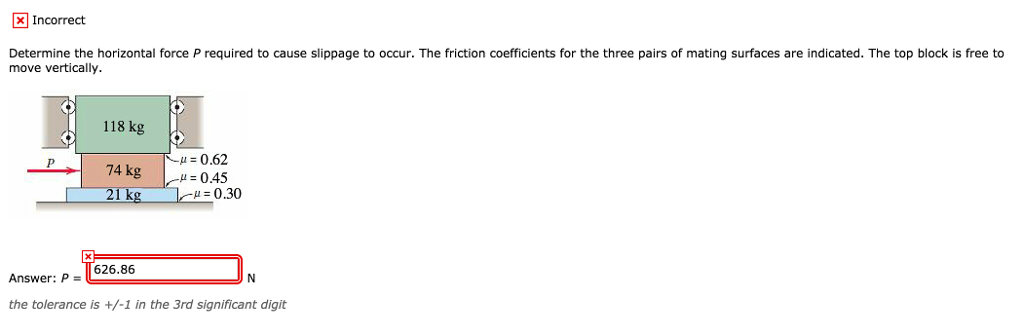 Solved Determine The Horizontal Force P Required To Cause