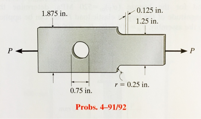 Solved 4-91. Determine the maximum axial force P that can be | Chegg.com