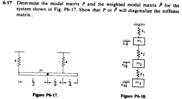 Determine the modal matrix p and the weighted modal | Chegg.com
