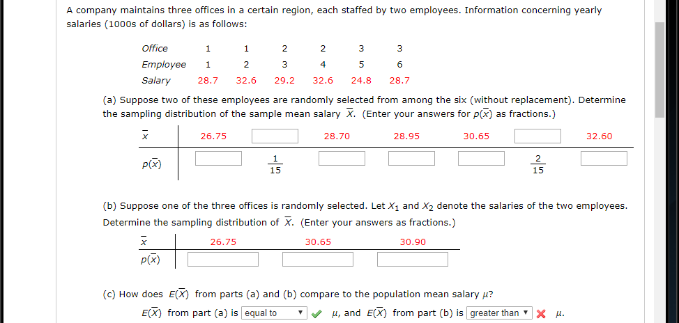 Solved A company maintains three offices in a certain | Chegg.com