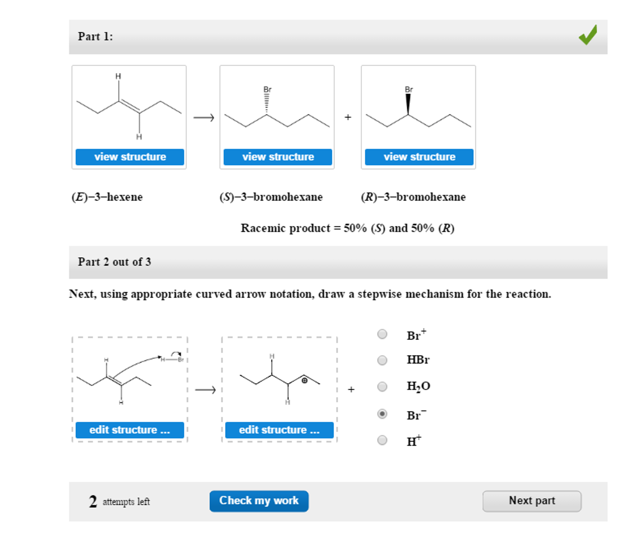 Solved Next, using appropriate curved arrow notation, draw a | Chegg.com