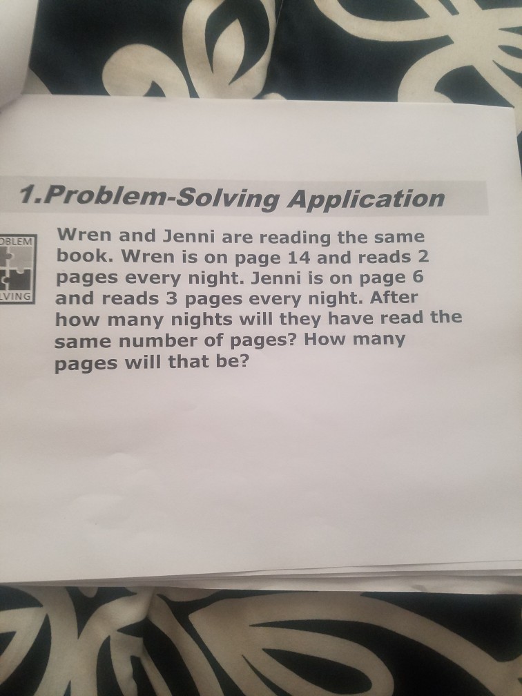 Solved 1.Problem-Solving Application Wren and Jenni are | Chegg.com