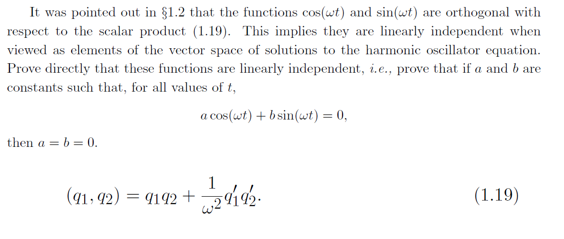 Solved It was pointed out in §1.2 that the functions | Chegg.com