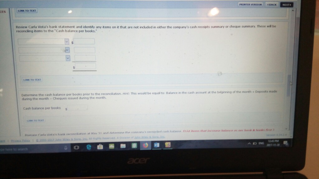 Solved Printer Version 4 Back Next Esources Exercise 7 9 An 5256