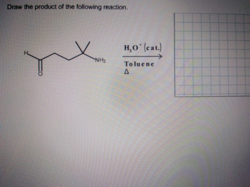Solved Draw the product of the following reaction. Ho leat) | Chegg.com