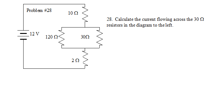 Solved Calculate the current flowing across the 30 Ohm | Chegg.com