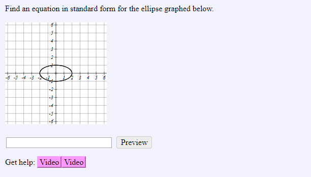 Solved Find an equation in standard form for the ellipse | Chegg.com