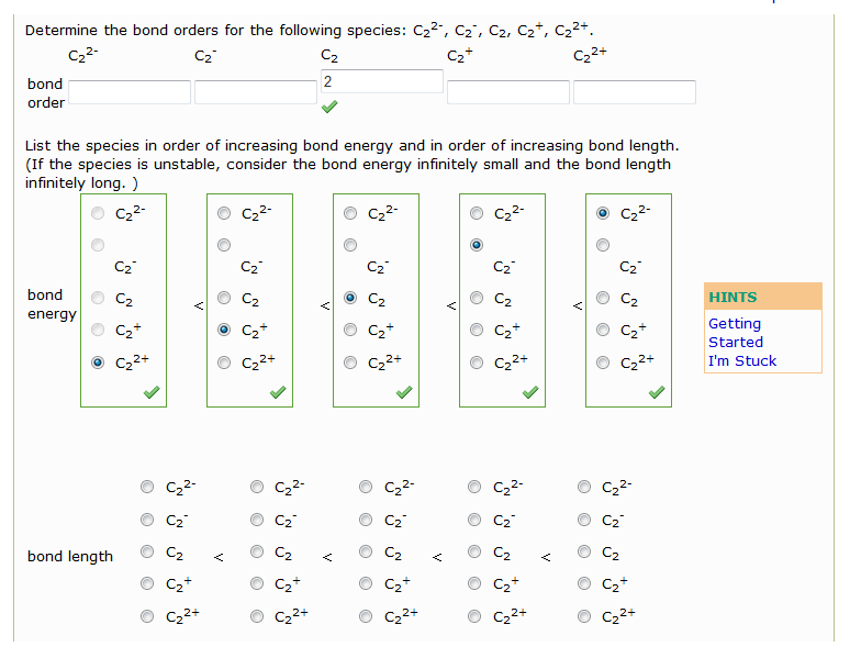 Solved Determine the bond orders for the following species: | Chegg.com