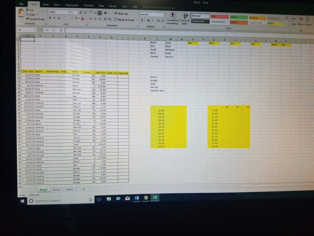 Solved 1. In cell C11, Create a nested if statement to look | Chegg.com