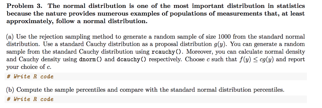 Using rejection sampling to generate a random sample | Chegg.com