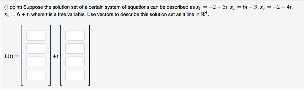 Solved (1 point) Suppose the solution set of a certain | Chegg.com