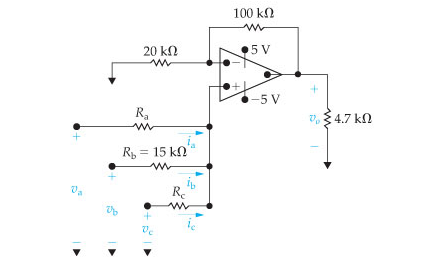 Solved The circuit in the figure is a non-inverting summing | Chegg.com